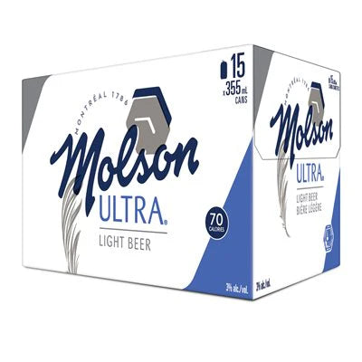 MOLSON ULTRA 15 CAN – LiquorWarehouse