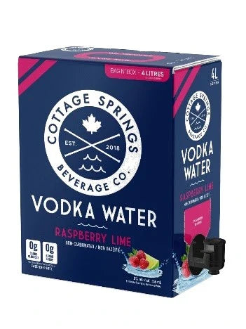 COTTAGE SPRINGS VODKA WATER RASPBERRY LIME 4L – LiquorWarehouse
