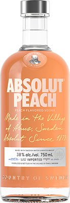 ABSOLUT PEACH VODKA 750ML – LiquorWarehouse