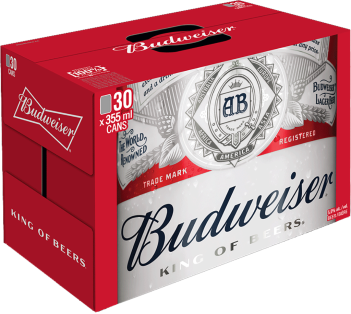 BUDWEISER 30 CAN – LiquorWarehouse