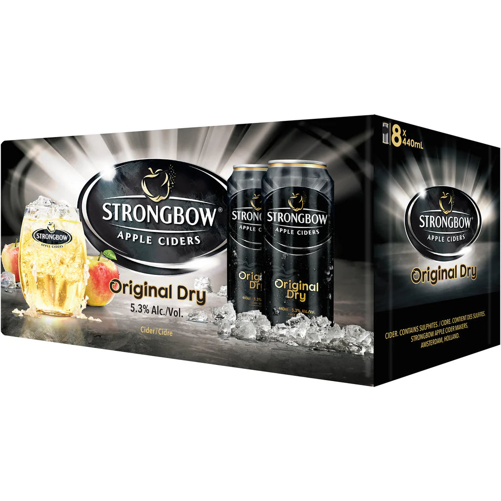 STRONGBOW ORIGINAL DRY CIDER 8 CAN – LiquorWarehouse